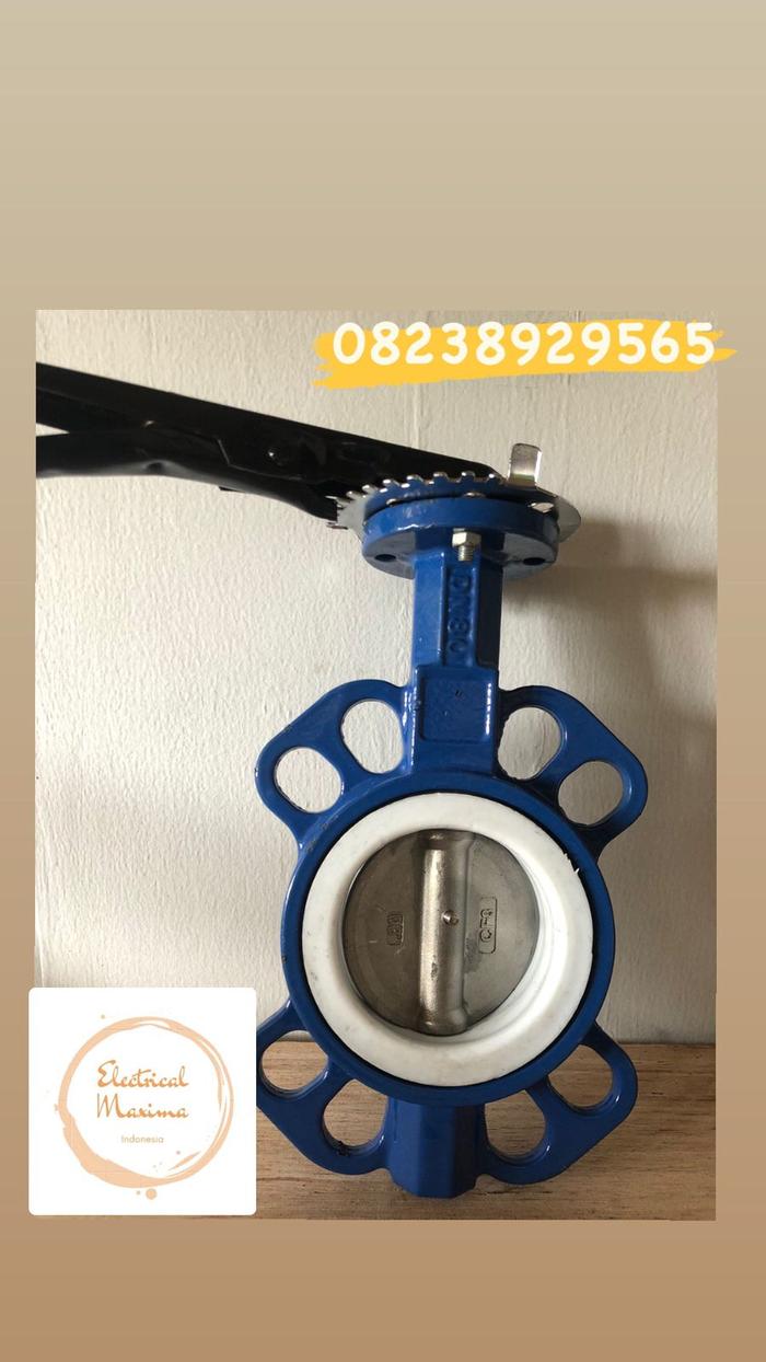 Jual Butterfly Valve 3inci DN80 Besi PTFE D71F-16 Katup Kupu-Kupu - Jakarta Barat - MAXIMA ...
