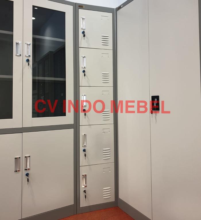 Jual Locker 5 pintu loker besi impor cabinet tempat penyimpanan ...