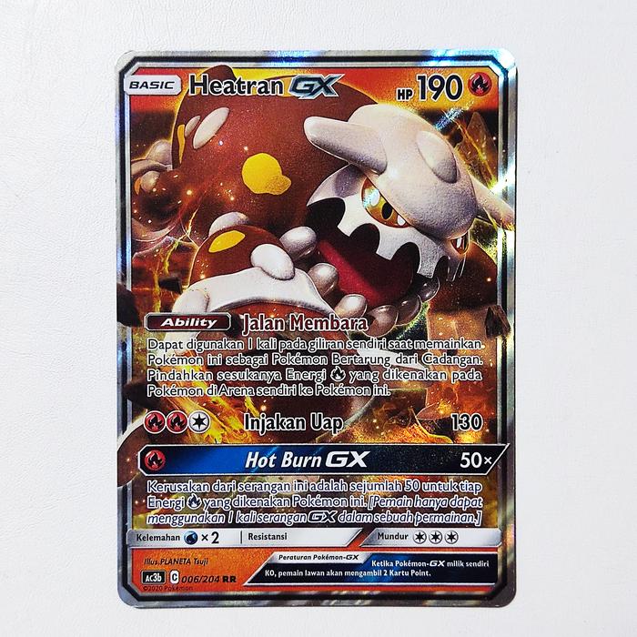 Jual Heatran GX RR 006/204 AC3b - Kartu Pokemon Indonesia - Jakarta ...