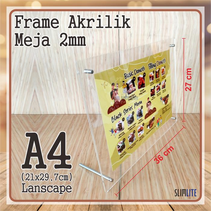 Jual Frame/Bingkai Poster Akrilik Meja Display Ukuran A4 - Kota ...