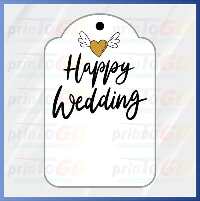 Jual HANG TAG POLOS / HANG TAG CUSTOM / KARTU UCAPAN HANG TAG - WEDDING ...