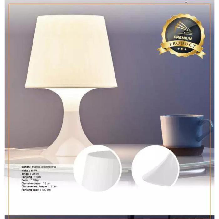 Jual LAMPU KAMAR TIDUR LAMP TABLE LAMPU HIAS MINIMALIS - PUTIH ...