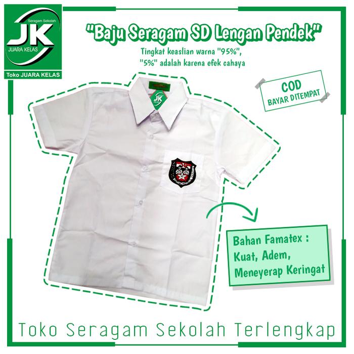 Jual [JK] Seragam Baju SD Lengan Pendek - Baju Seragam Sekolah SD ...