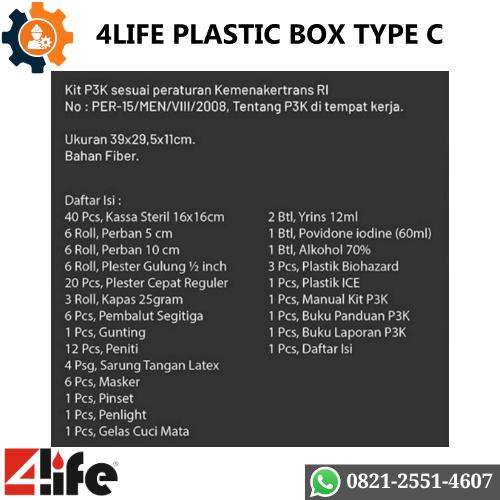 Jual 4Life Plastic Box Kit Type C / Kotak P3K + Isi Obat ( KEMENAKER RI ...