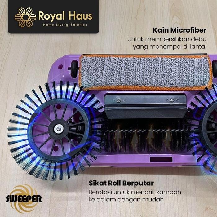 Jual Alat Sapu Pel 2 In 1 Otomatis 360 Derajat/Sapu Super Broom ...