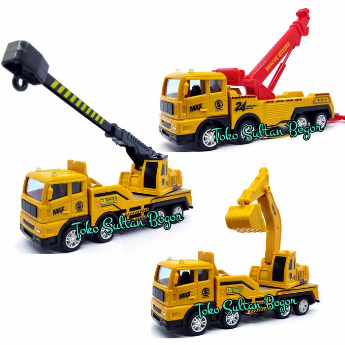 Jual Mobil Construction Model Cruzer Excavator Derek Keruk Truk ...