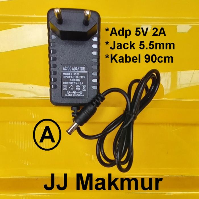 Jual Adaptor charger 5v 2A jack 3.5mm dan .5mm Adapter murni 5volt ...