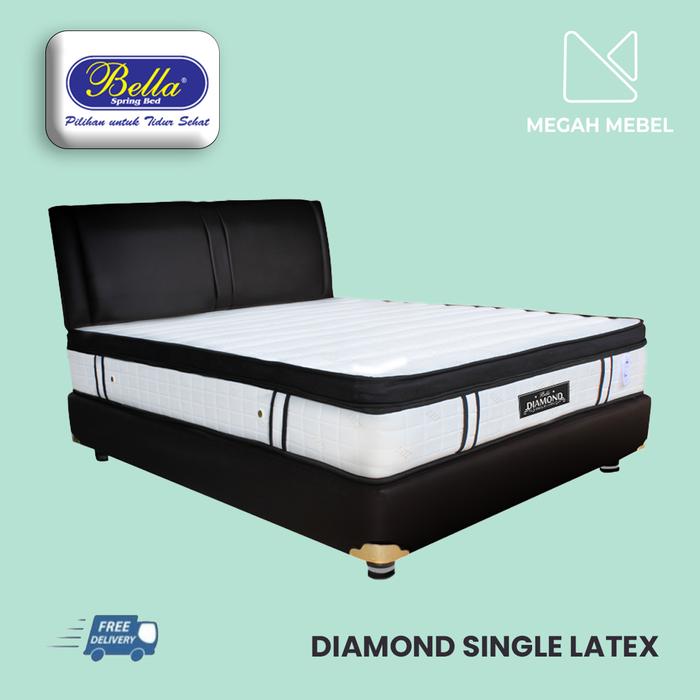 Jual Bella Spring Bed Tipe Diamond Single Latex - Kasur Saja, 120x200 ...