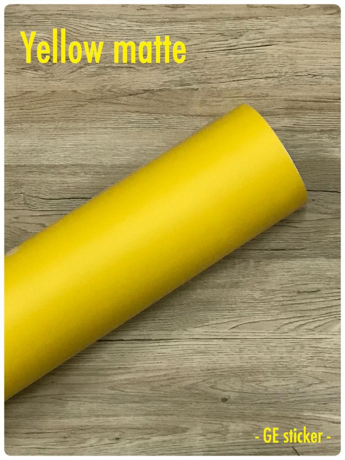 Jual Stiker / Sticker Vinyl Glossy / Matte 120cm Roll - Yellow Matte ...