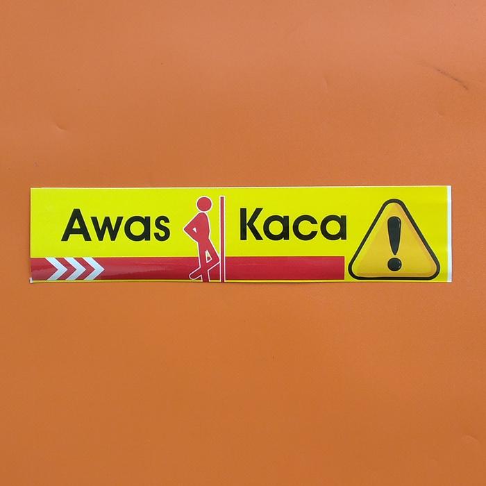 Jual Stiker Awas Ada Kaca, Stiker K3, Stiker Awas Kaca, Stiker Bahan ...