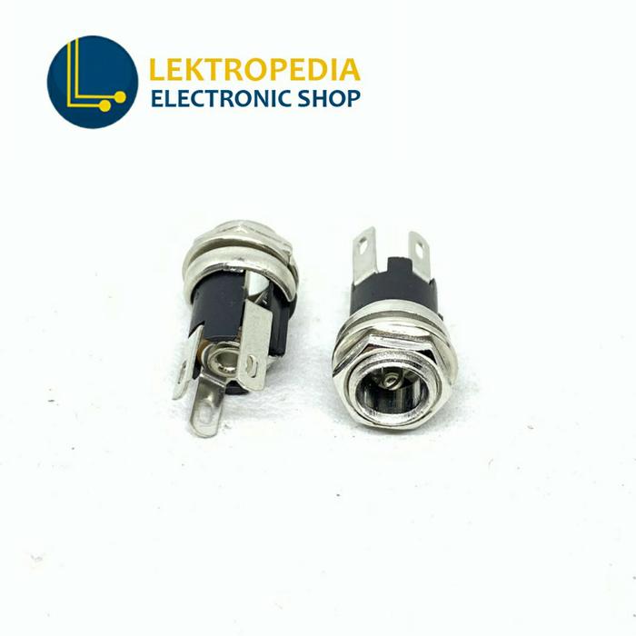 Jual Soket DC BESI Female 3p Bulat Drat Jack Konektor Baut Socket Cewek ...