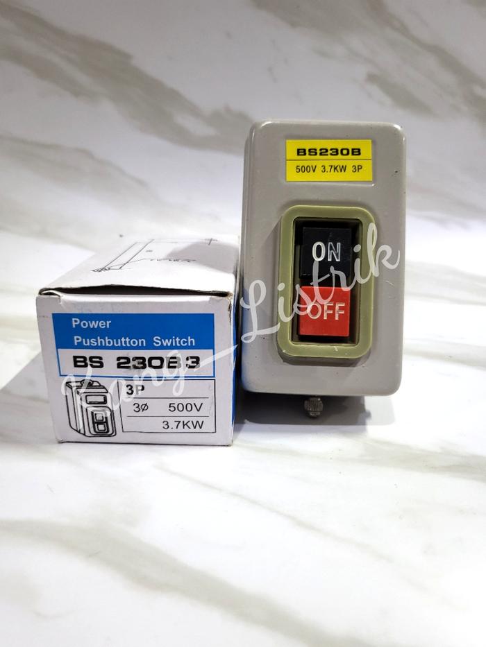 Jual Power Push Button Switch BS230B / PUSH BUTTON ON / OFF 30A BS230B ...