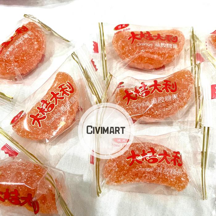 Jual PERMEN JERUK JELLY PERMEN JERUK PERMEN JERUK MANDARIN PERMEN IMLEK ...