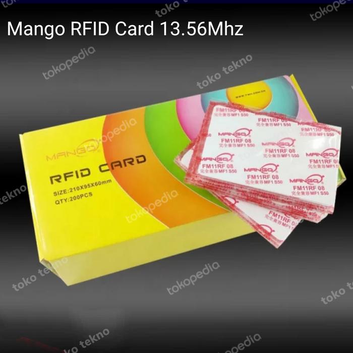 Jual Kartu Rfid 13.56 Mhz | RFID Kartu 13.56mhz Tag NFC Card Merk Mango ...