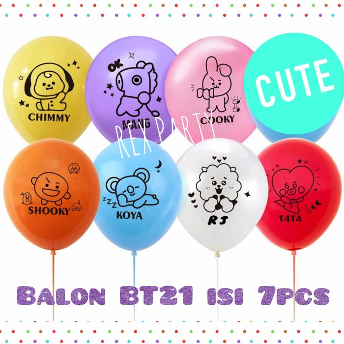 Jual Balon BT21 / BT21 Balloon /Balon Ultah BT21 - Jakarta Utara - REX ...