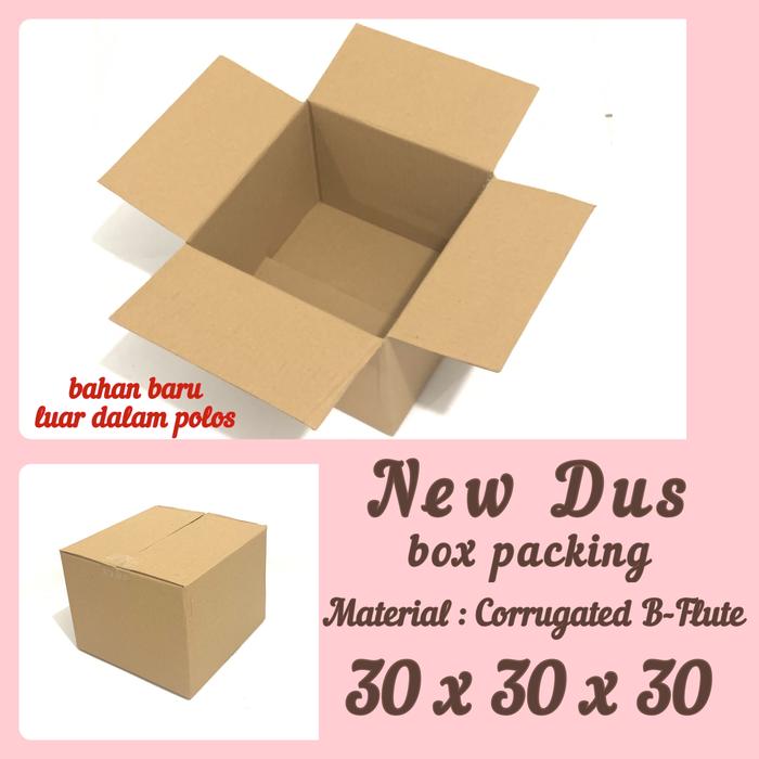 Jual kardus/karton/box BARU 30x30x30 box packing LUAR DALAM POLOS ...