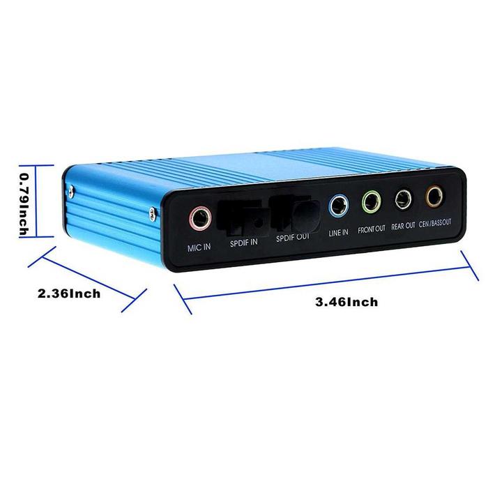 Jual Soundcard Usb External Sound Card Audio 5.1 Untuk Laptop Komputer ...