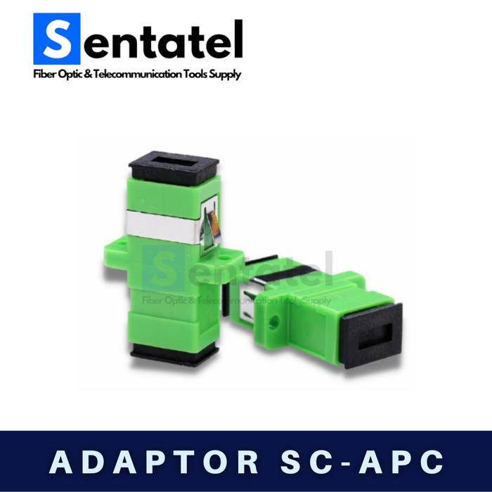 Jual Adaptor SC APC / Adapter SC APC Fiber Optic Connector SC APC Hijau ...
