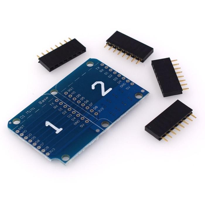 Jual Wemos D1 mini Dual Base Socket Expansion Shield WIFI IOT Lolin ...