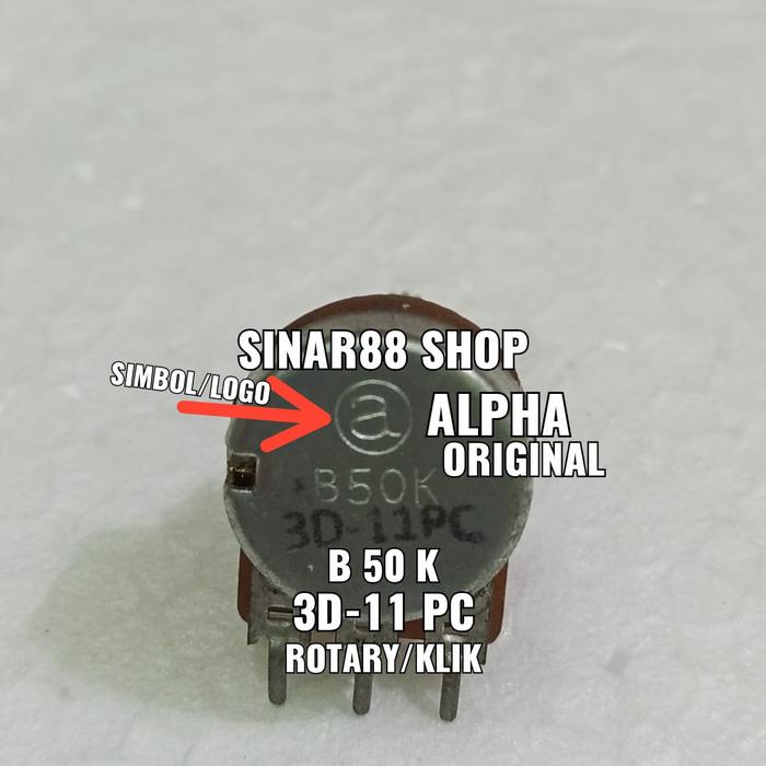 Jual POTENSIO MONO+KLIK/ROTARY B50K B 50K 50 K KLIK ROTARY ALPHA ...