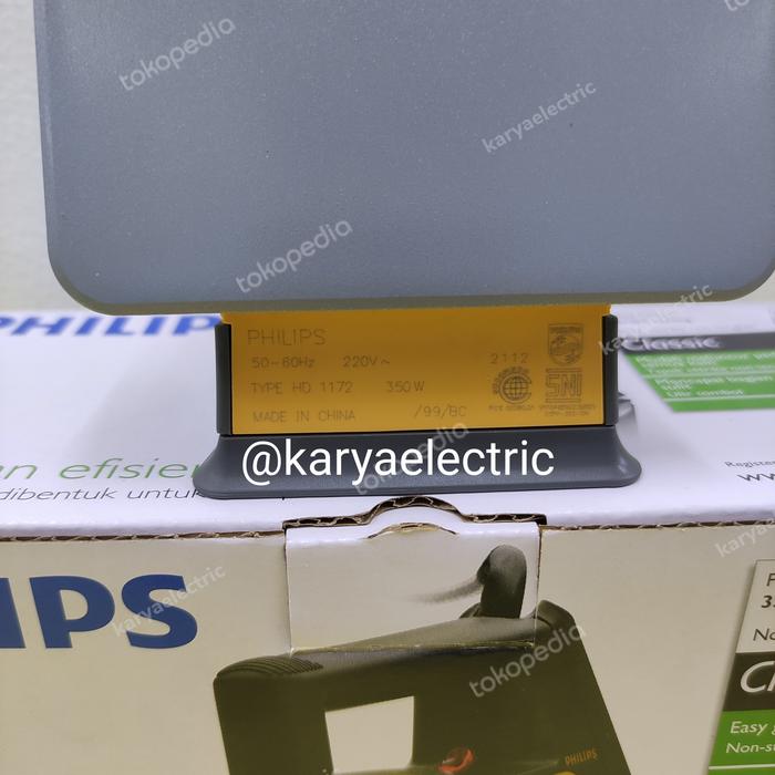 Jual Setrika/ Gosokan Listrik Philips Classic Hd-1172 Original Di ...