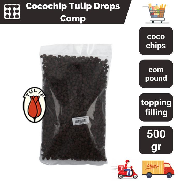 Jual Choco Chip Tulip Chocochip Cokelat Chocochips Dark Coco Chip ...