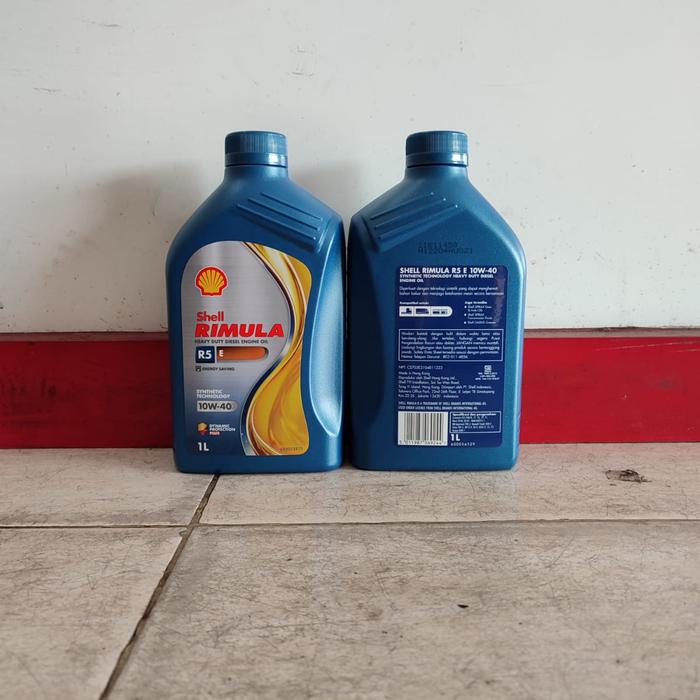 Jual SHELL RIMULA R5E 10W-40 Oli Mobil Mesin Diesel 1 Liter Original ...