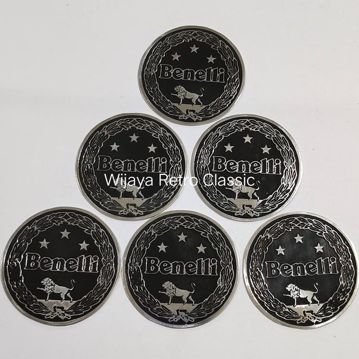 Jual Emblem Logo Benelli Diameter 5 cm Hitam Stainless Anti Karat - Kab ...