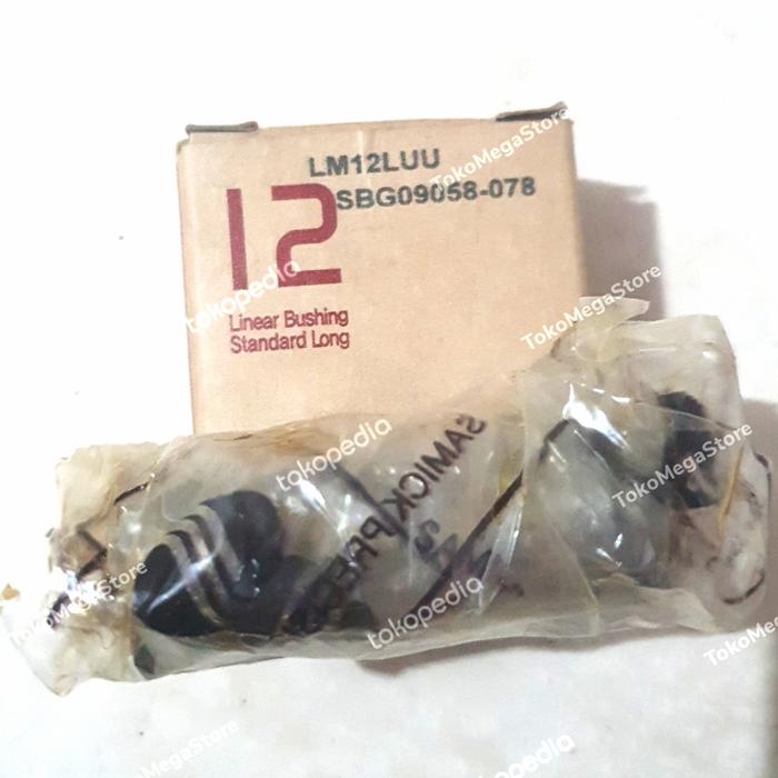 Jual SAMICK LM 12 LUU linear bushing LM12LUU linear bearing laher ...