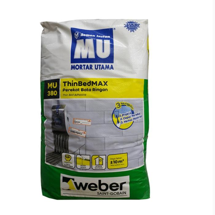 Jual MU380 - Mortar Utama MU 380 Perekat Bata Ringan Hebel / Semen ...