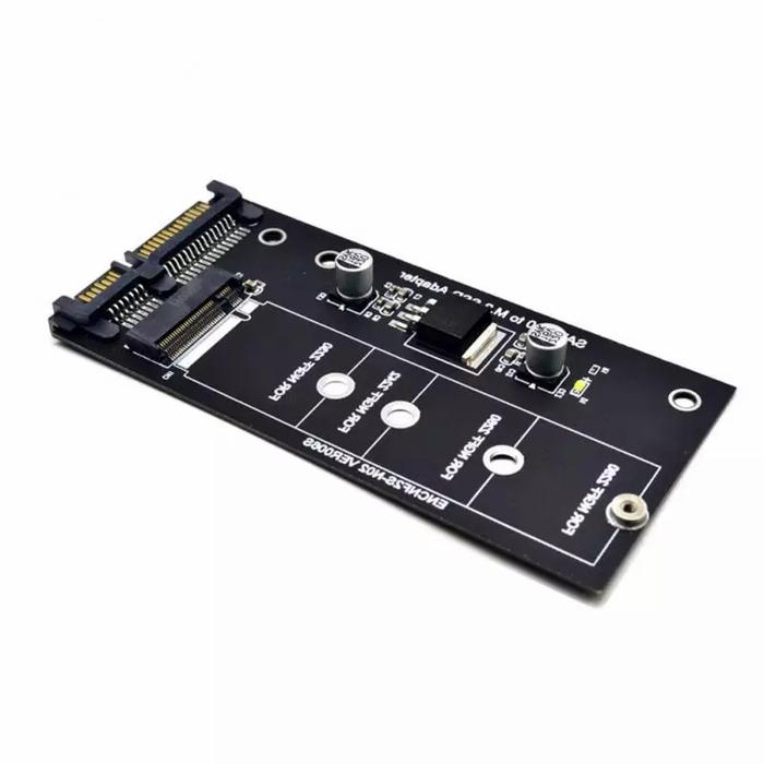 Jual adapter converter ssd m.2 sata to sata 3 ssd REV 2 high capasitor ...