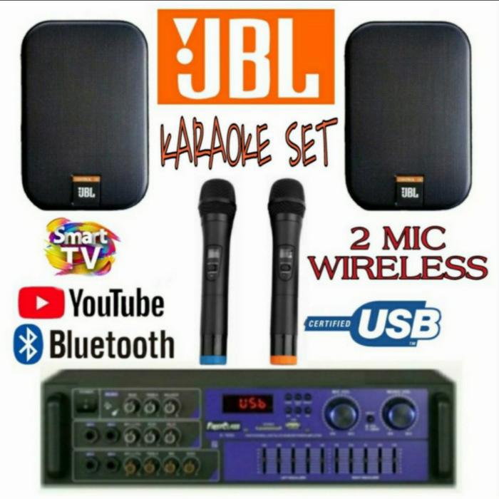 Jual Mini Karaoke Set Speaker JBL CONTROL 1X Ampli Bluetooth 2 Mic ...