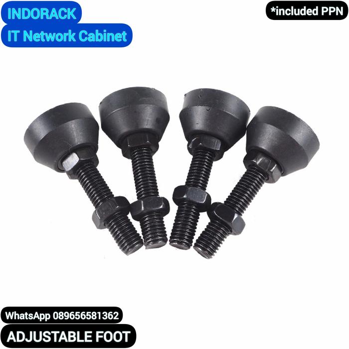 Jual Indorack 19 Adjustable Foot/ Kaki Rack Server : Af01- Hitam Di ...