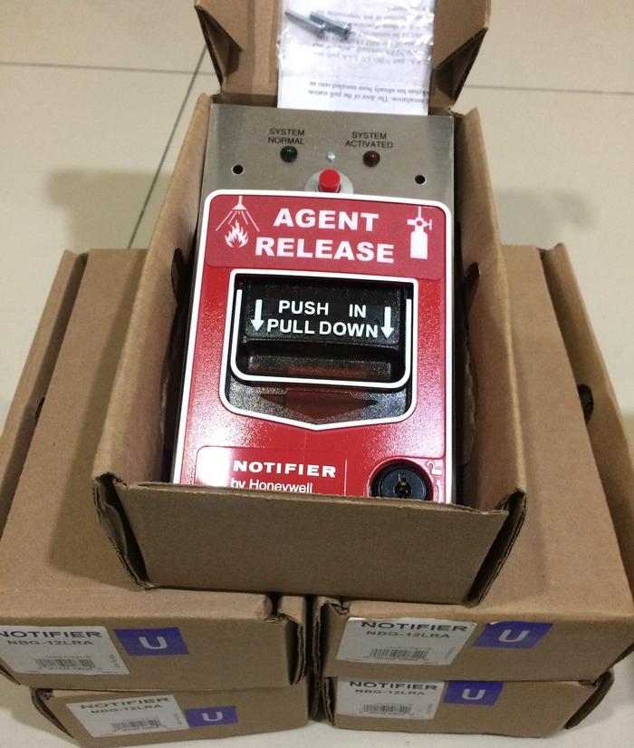 Jual Notifier NBG-12LRA Manual Release Abort Station c/w. Back Box SBA ...