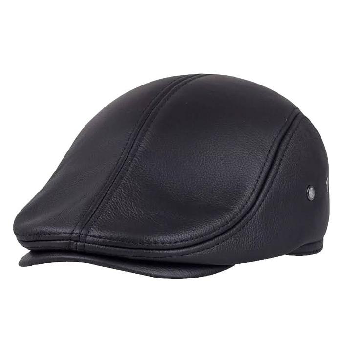 Jual Topi Pet Hat Copet Topi Pelukis - Topi Kulit Asli Pria Model ...