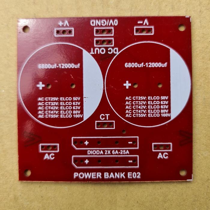 Jual pcb kit 2 4 elko dioda bridge 2 4 psu power supply amplifier sound ...