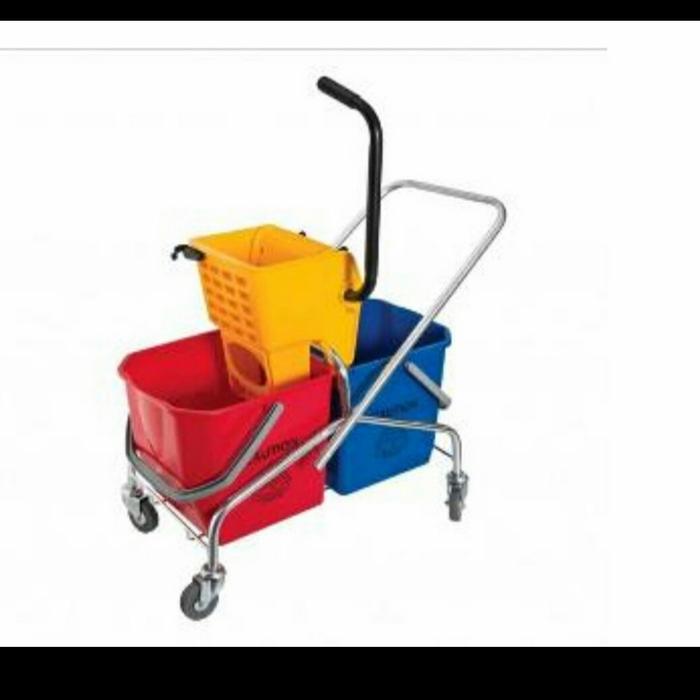 Jual Pel Ember Kantor Pabrik Double Bucket Pemeras | Pel Roda Troli ...