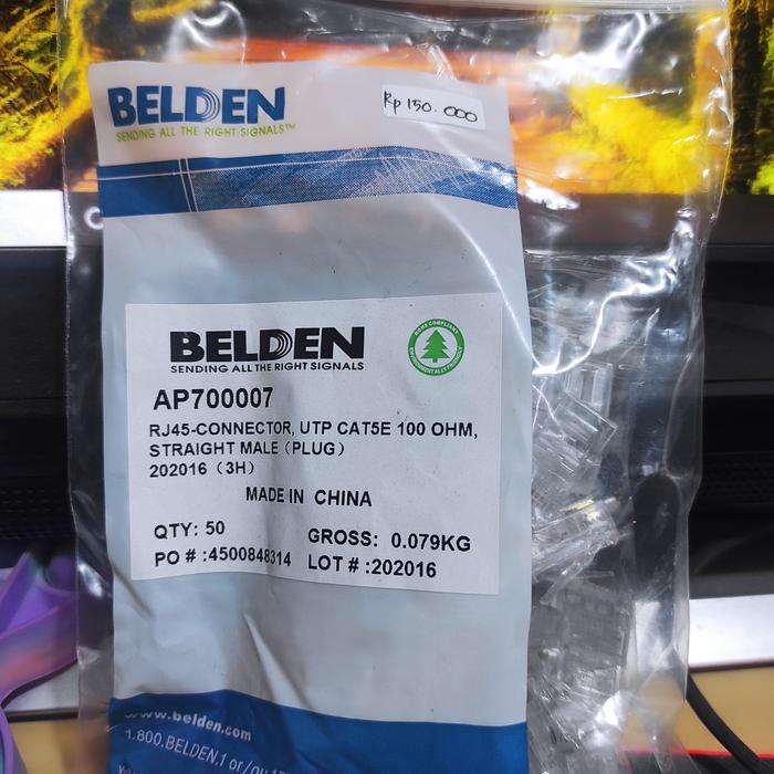 Jual BELDEN Connector STP RJ45 Cat. 5e AP700007 Original - Kota Serang ...