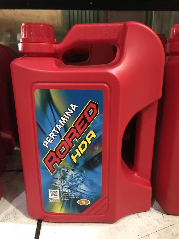 Jual Oli Pertamina Rored HDA 90 API GL-5 4 liter ASLI DAN MURAH ...