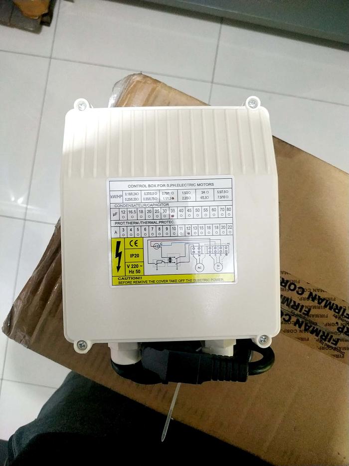Jual Control box pompa submersible Firman 1,5HP / 1,1KW / 35UF - Kota ...