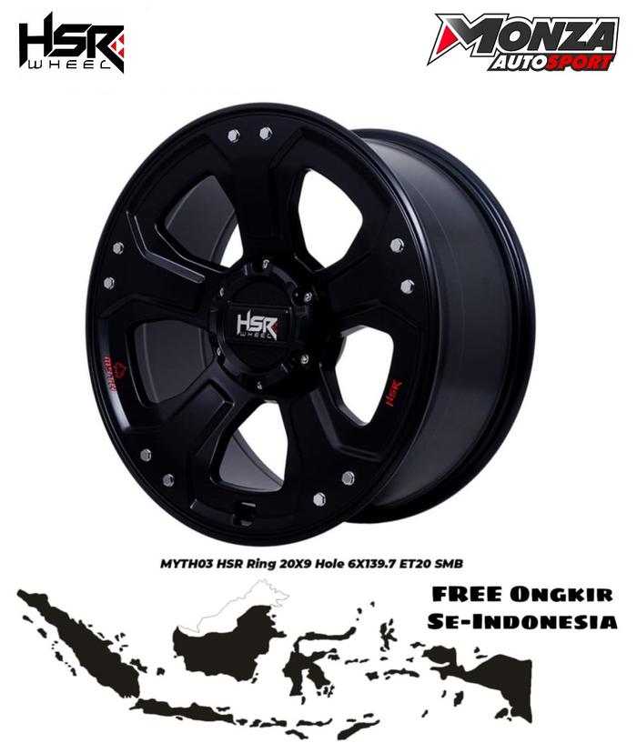 Jual Pelek Mobil R20 HSR MYTH03 Velg Racing Fortuner Pajero Hilux Dc dll - Kab. Pekalongan ...