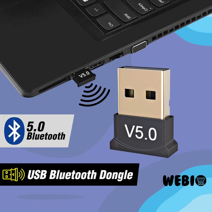 Jual Usb Bluetooth Adapter 5.0 Dongle Wireless Receiver Pc Laptop ...