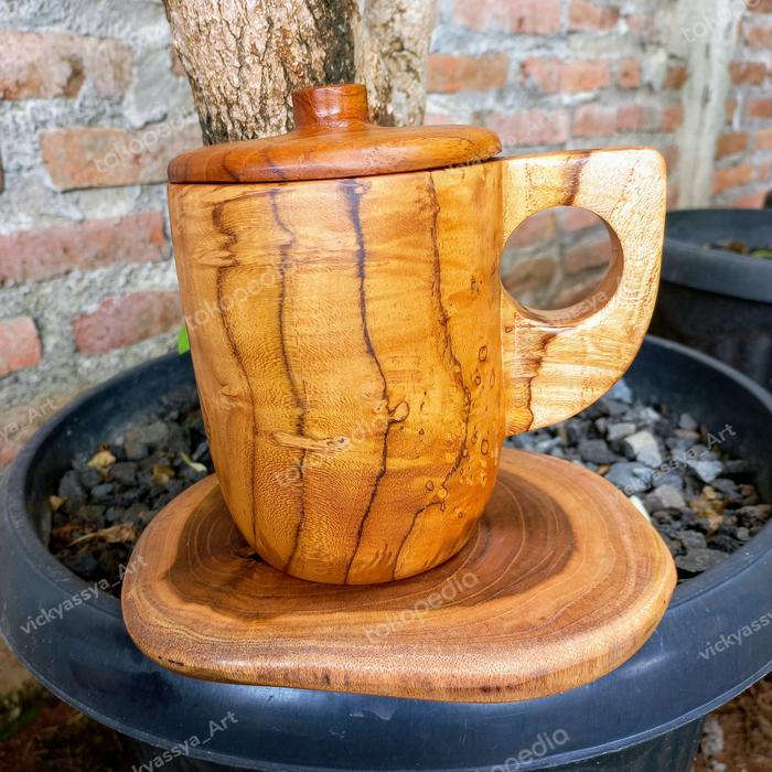 Jual CANGKIR MUG KAYU JATI d15 t12 satu set - Kota Pekalongan ...