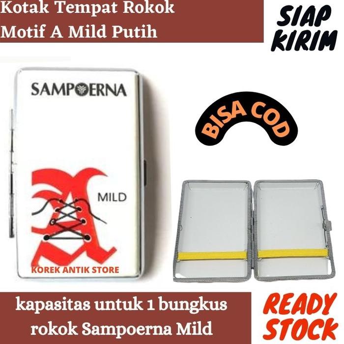 Jual Kotak Rokok Logo Brand Rokok A Mild Putih /kotak rokok karakter ...