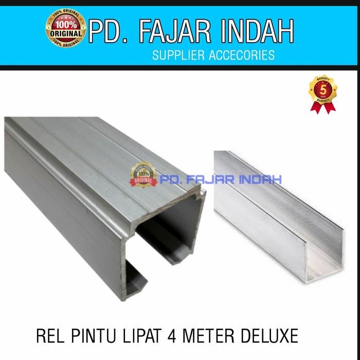 Jual rel pintu lipat atas bawah 4 meter deluxe rel lipat tebal SPEK ...