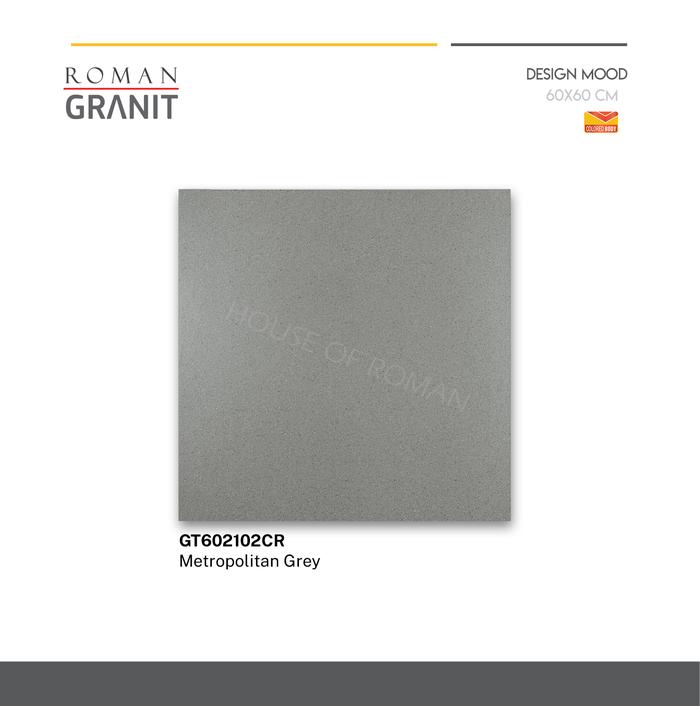 Jual ROMANGRANIT Metropolitan Grey 60x60 GT602102CR (ROMAN GRANIT ...