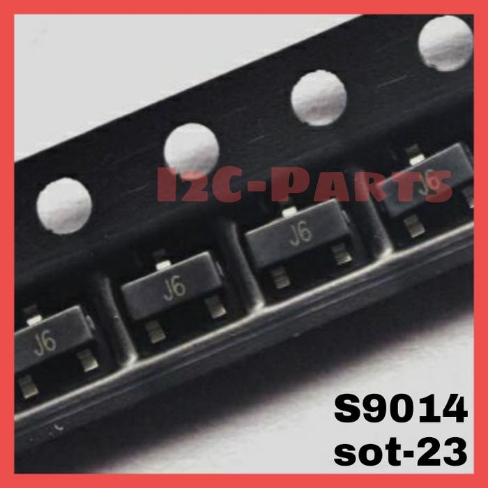 Jual S9014 J6 MMBT9014 9014 SOT-23 0.1A 45V 100mA NPN TRANSISTOR SOT23 ...