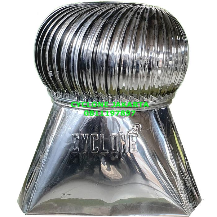 Jual cyclone turbine ventilator 30" stainless (Diameter 90 cm) merk ...