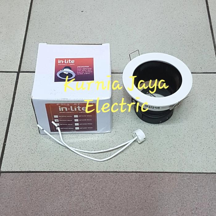 Promo Kap Rumah Downlight Lampu INLITE MR16 INFX032 Bodi Putih Tanam ...