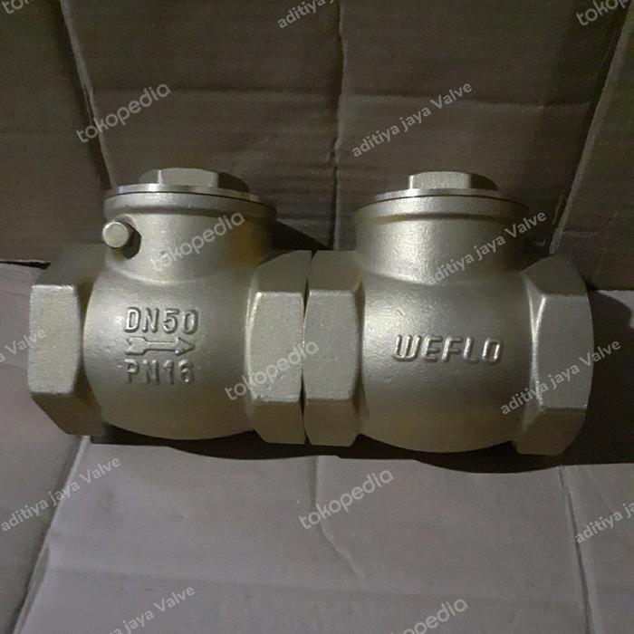 Jual swing check valve WEFLO 2" (DN50 PN16) new - Kab. Tangerang - aditya jaya Valve | Tokopedia